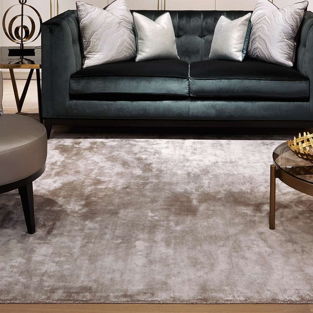 Katherine Carnaby Chrome Latte Rug | Land of Rugs